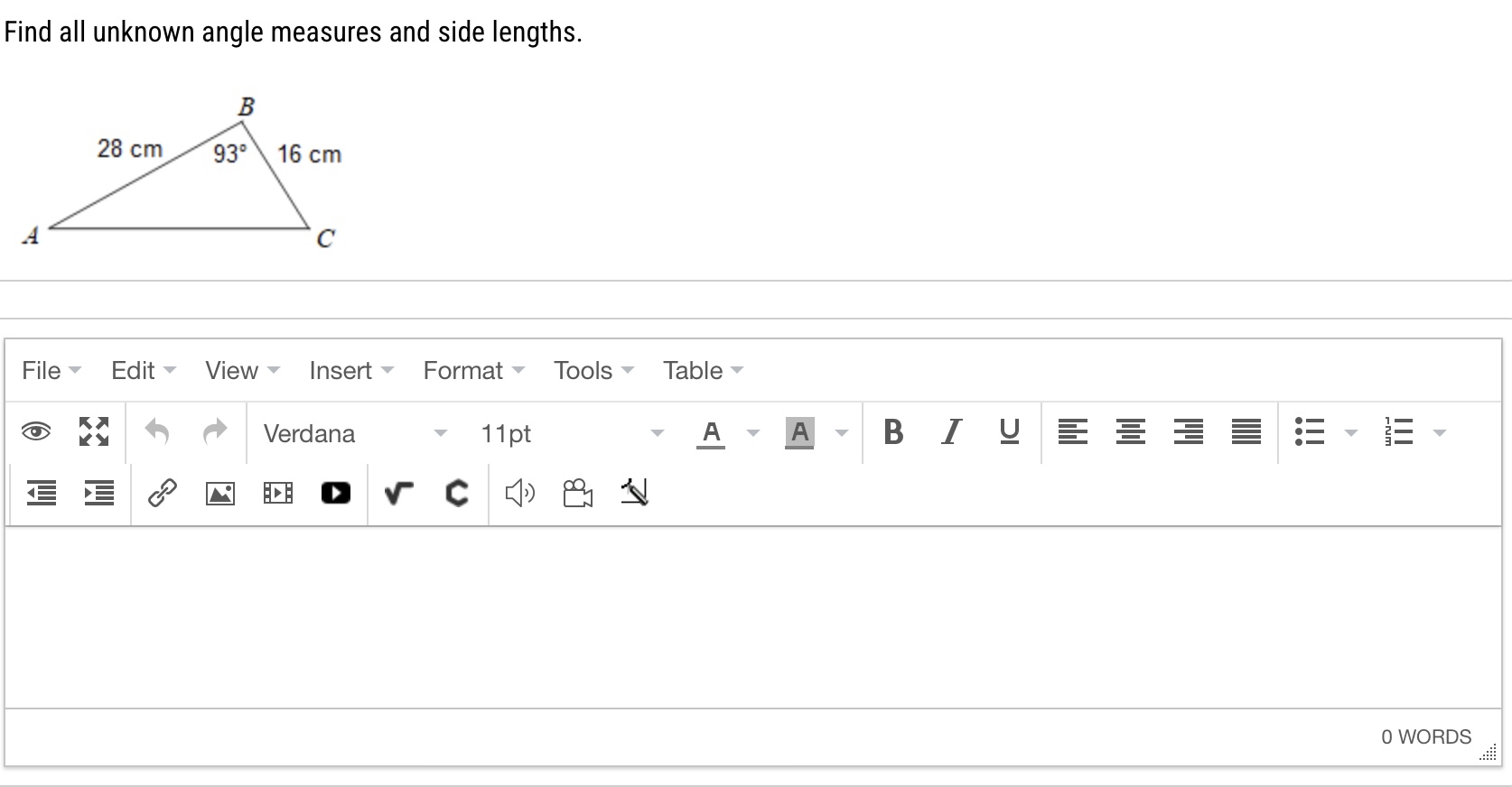Solved Find all unknown angle measures and side lengths. | Chegg.com