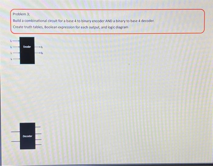 Problem 2; A=7,B=4 Place binary output value after | Chegg.com