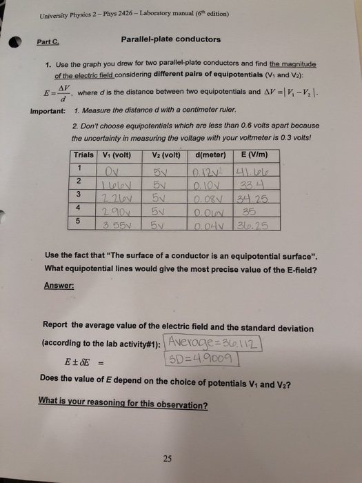 University Physics 2 - Phys 2426 - Laboratory manual | Chegg.com