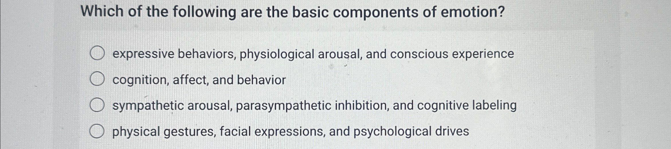 Solved Which of the following are the basic components of | Chegg.com