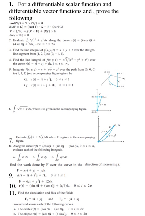 Solved 1 For A Differentiable Scalar Function And