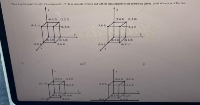 Solved Consider the point. (1,2,3) What is the projection of | Chegg.com