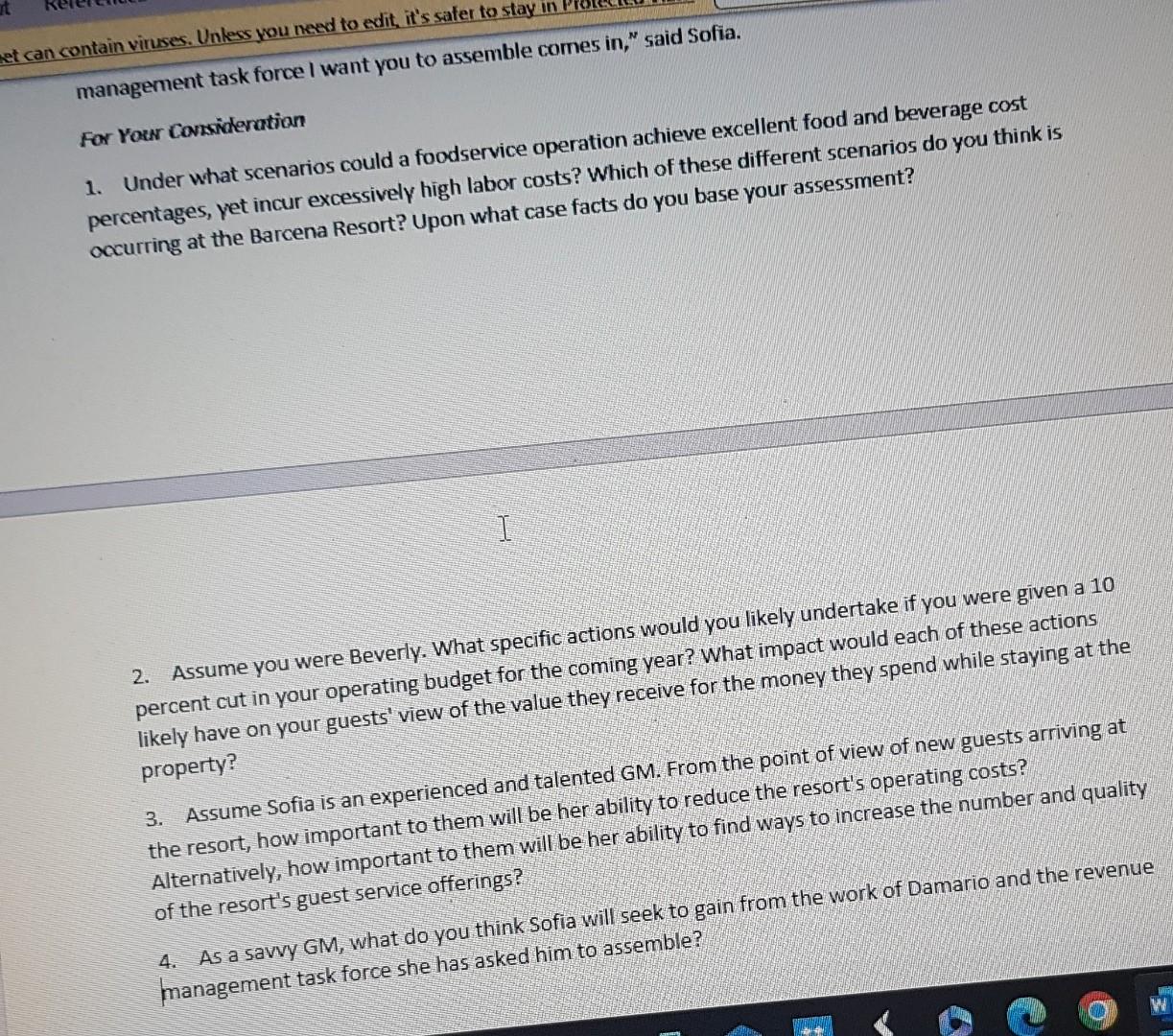 Solved revenue mangement and performance of hotel | Chegg.com