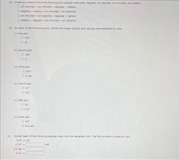 Solved Astronomers often measure the apparent size of an | Chegg.com