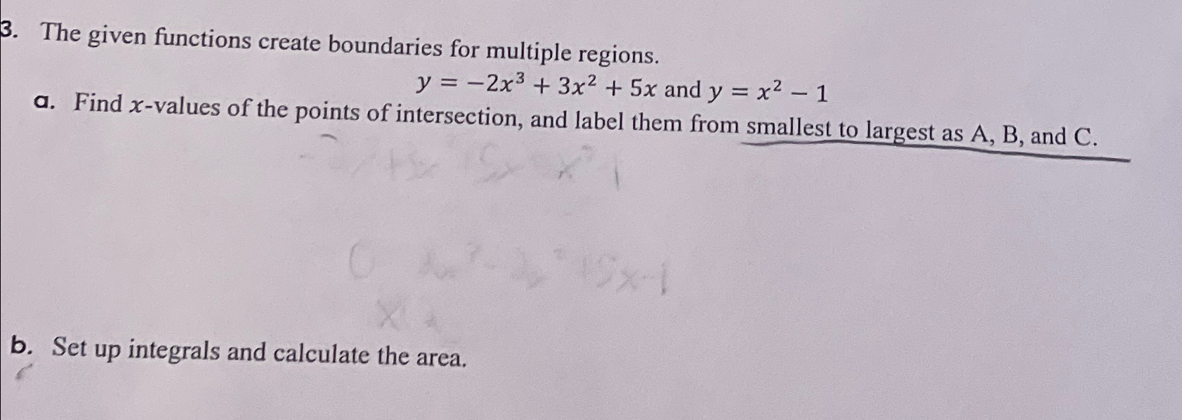 Solved The given functions create boundaries for multiple | Chegg.com