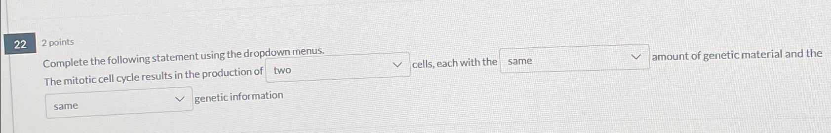 Solved 22 ﻿pointsComplete the following statement using the | Chegg.com