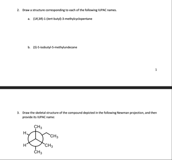 Solved Draw a structure corresponding to each of the | Chegg.com