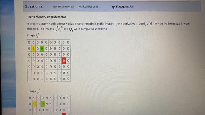 Solved Harris Corner Edge Detector In Order To Apply Harris