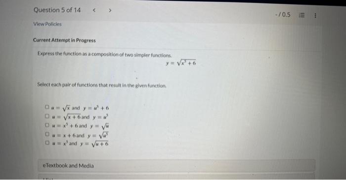 Solved Current Attempt in Progress Use substitution to | Chegg.com