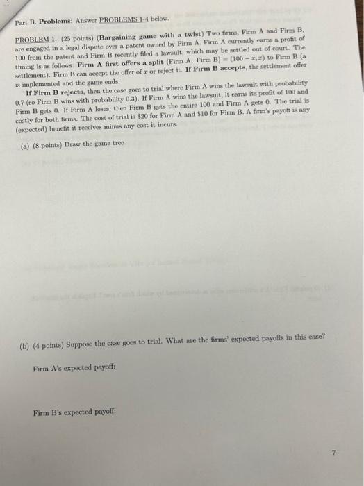 Solved 6. Bargaining. Give two examples of factors that | Chegg.com