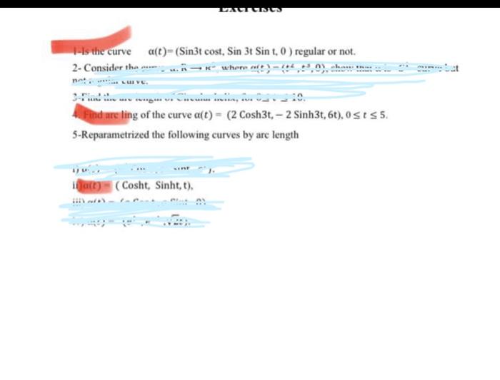 Solved VALLS is the curve a(t)=(Sin3t cost, Sin 3t Sint, 0 ) | Chegg.com