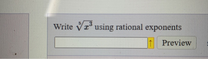 Solved Write y using rational exponents Preview | Chegg.com