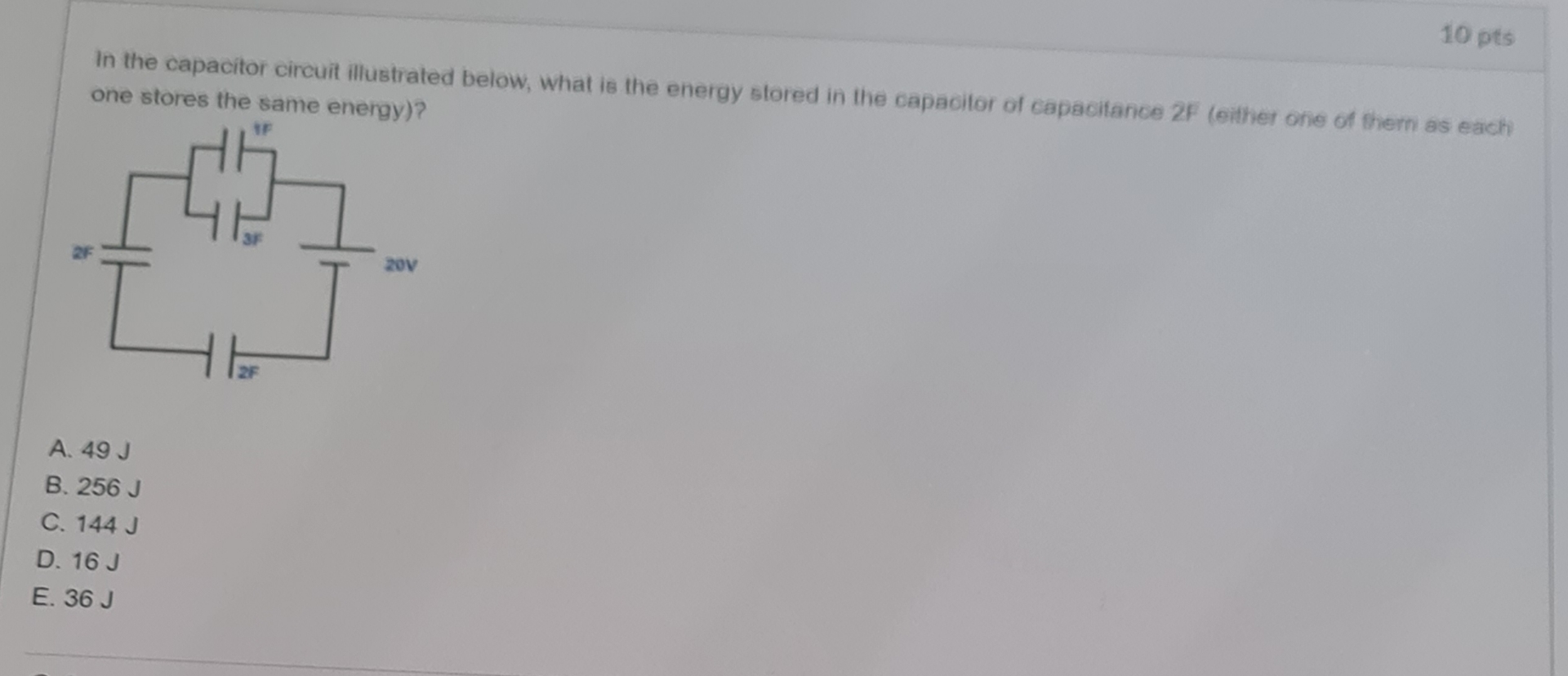 Solved In the capacitor circuit illustrated below, what is | Chegg.com