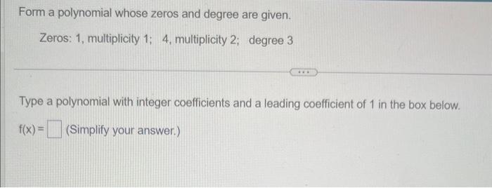Solved Write a polynomial function whose graph is shown | Chegg.com