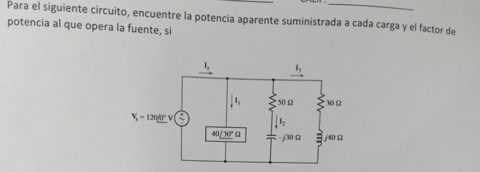Solved Para el siguiente circuito, encuentre la potencia | Chegg.com