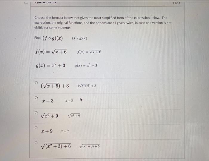 Solved VueSLUIT PES Choose the formula below that gives the | Chegg.com