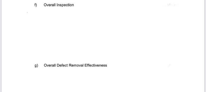 Solved 6. Consider the following defect origintwhere-found | Chegg.com