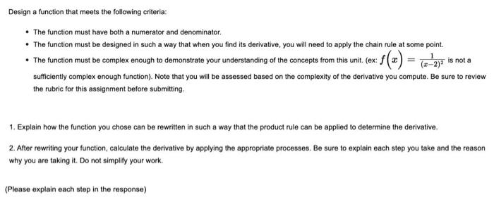 Solved Design a function that meets the following criteria: | Chegg.com