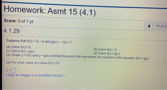 Solved Homework: Asmt 15 (4.1) Score: 0 of 1 pt 11 of 1 | Chegg.com