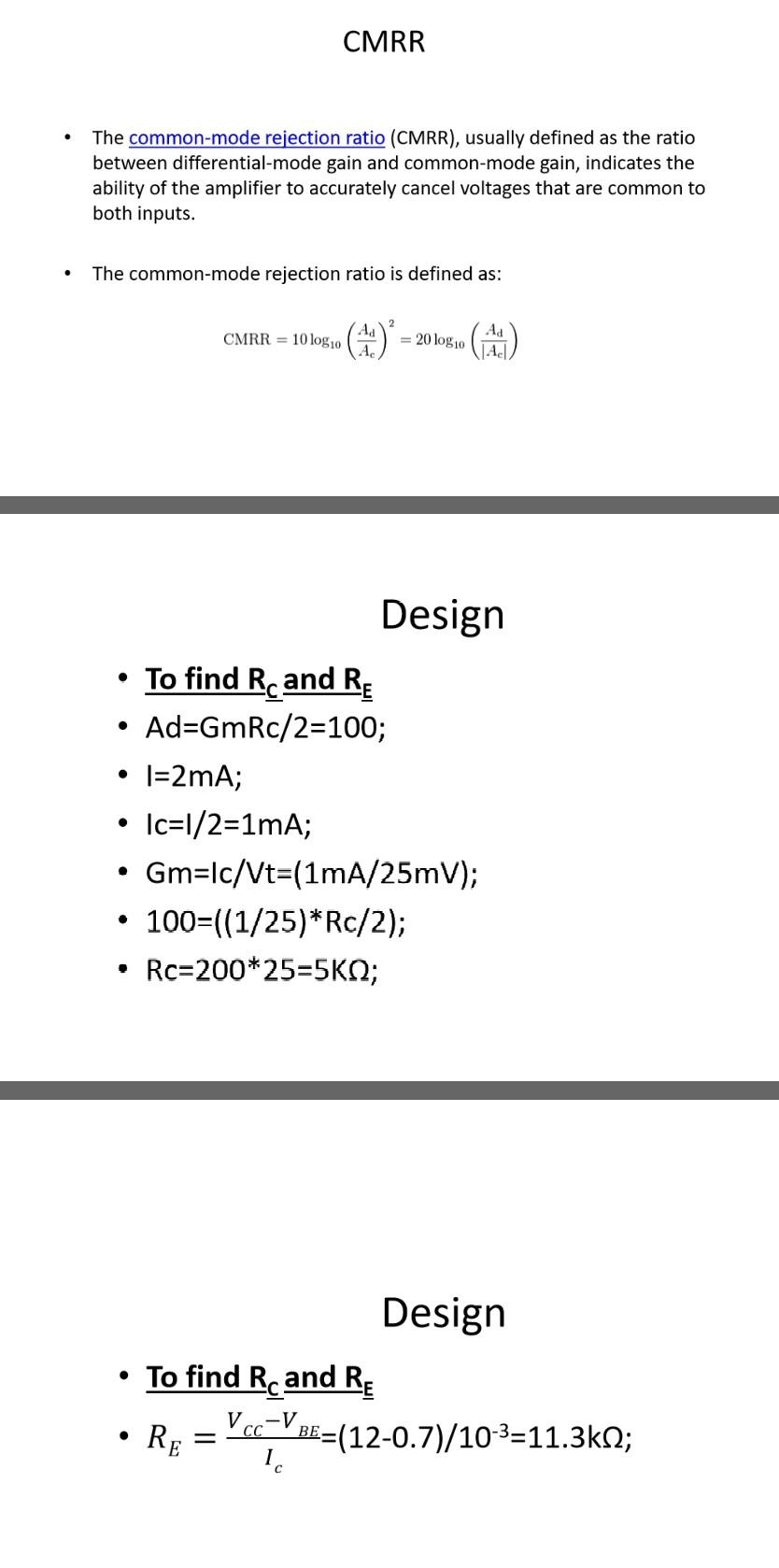 Solved AIM • To design a Differential Amplifier for the | Chegg.com