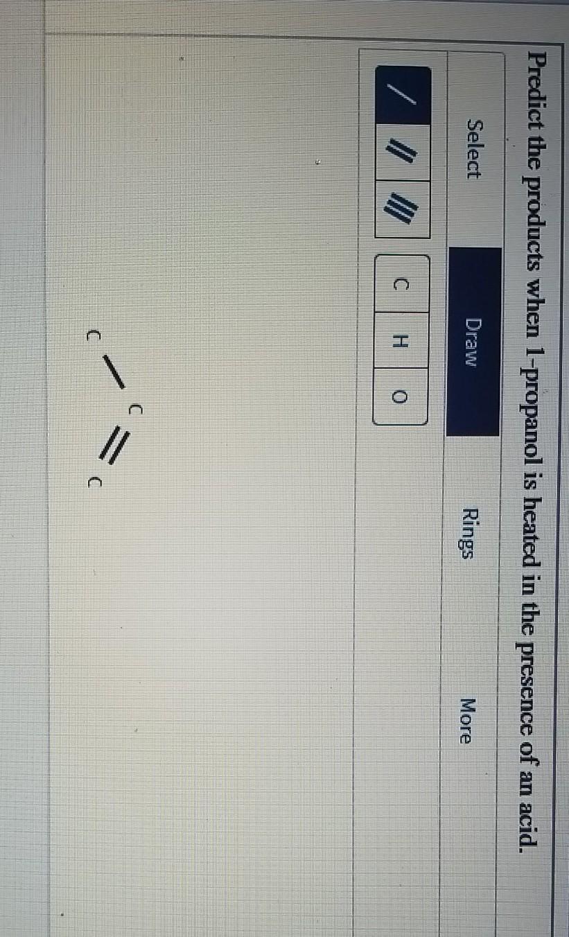 Solved Predict the products when 1-propanol is heated in the | Chegg.com