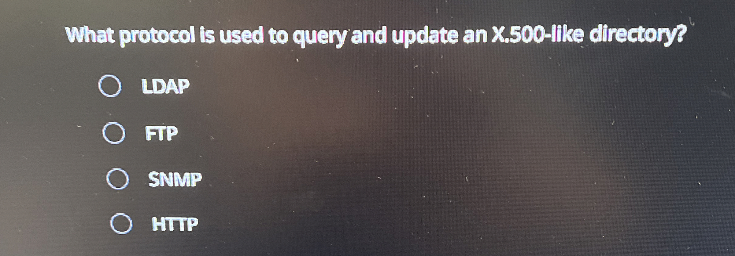 Solved What protocol is used to query and update an | Chegg.com
