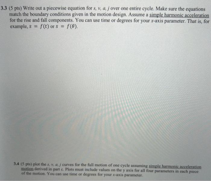 Solved Problem 3: (14 pts) Designing cams Upon graduation, | Chegg.com