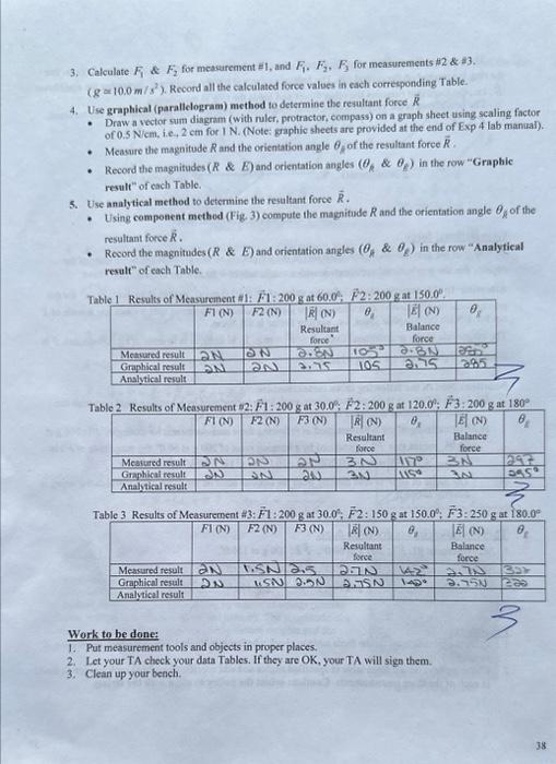 Solved 3. Calculate F1&F2 for measurenent =1, and F1.F2,F3 | Chegg.com