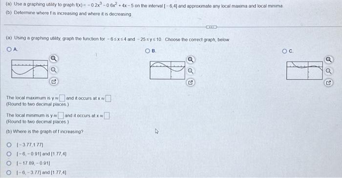 Solved (a) Use a graphing utilty to graph | Chegg.com
