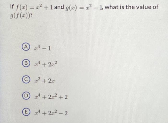 Solved How do you get to 4x^2 - 2x^2 +1 - 1 when solving | Chegg.com