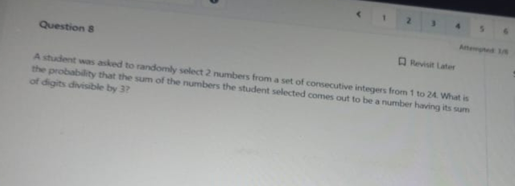 Solved Question 8A student was asked to randomly select 2 | Chegg.com