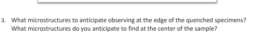 Solved 3. What microstructures to anticipate observing at | Chegg.com