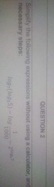 Solved QUESTION 2 Simplify the following expressions without | Chegg.com