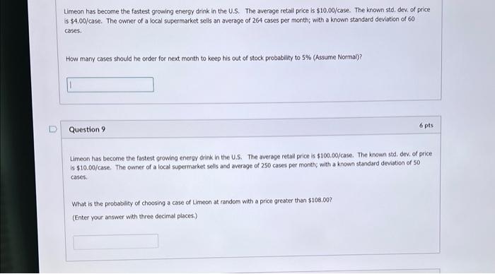 Solved Limeon has become the fastest growing energy drink in | Chegg.com