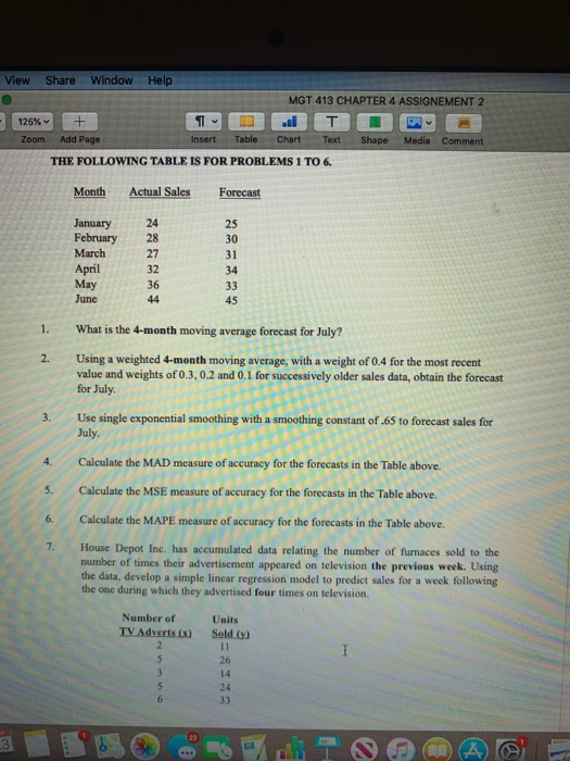 Solved View Share Window Help 126% Zoom + Add Page MGT 413 | Chegg.com