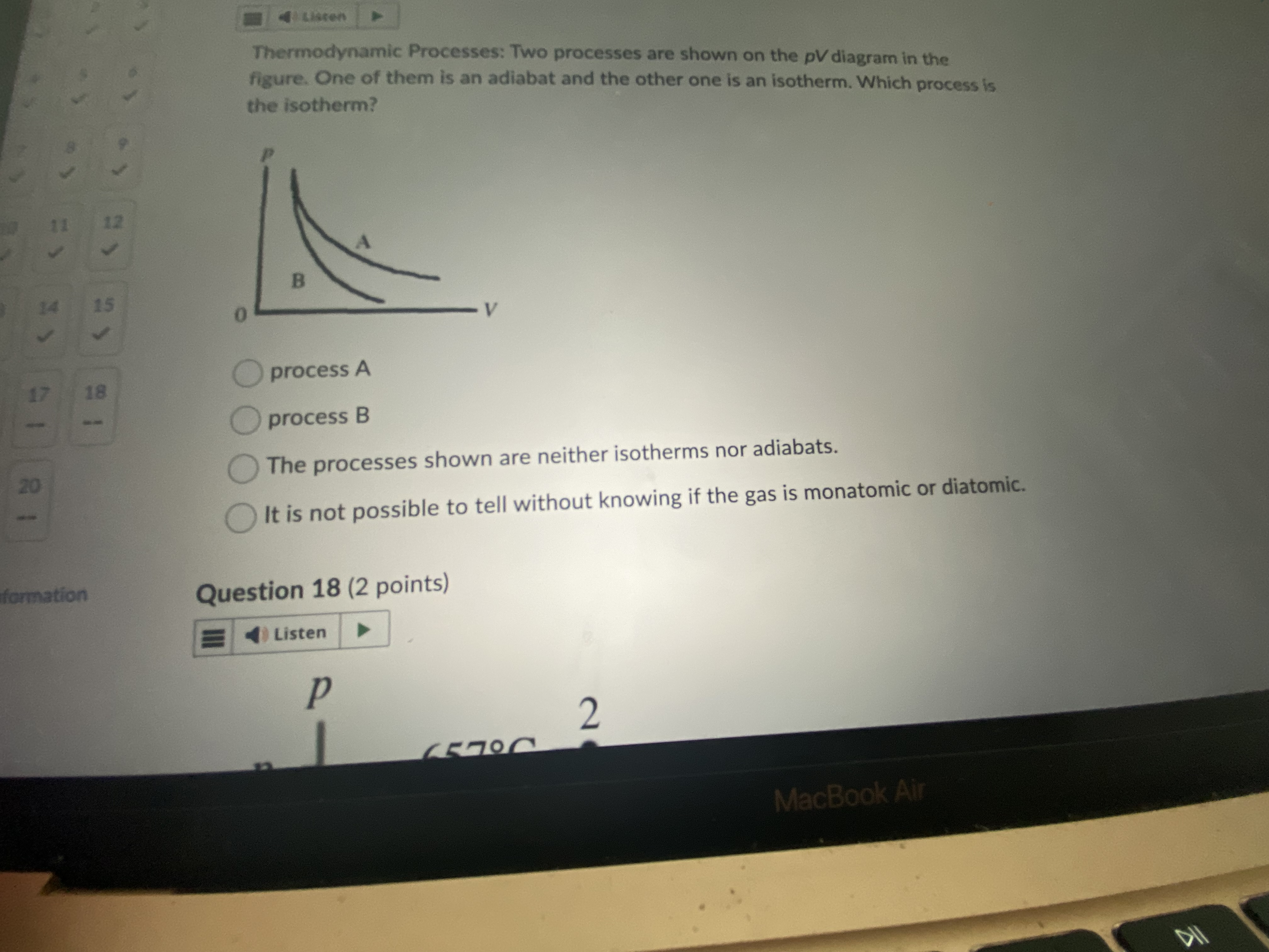 Solved Thermodynamic Processes: Two processes are shown on | Chegg.com