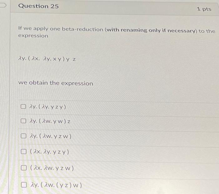 Solved Consider the following λ-term (remember expressions | Chegg.com