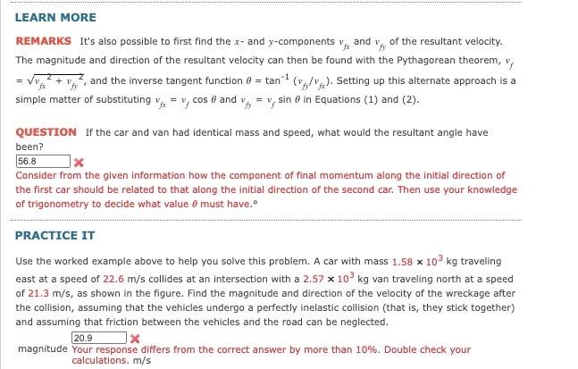 Solved REMARKS It's also possible to first find the x - and | Chegg.com
