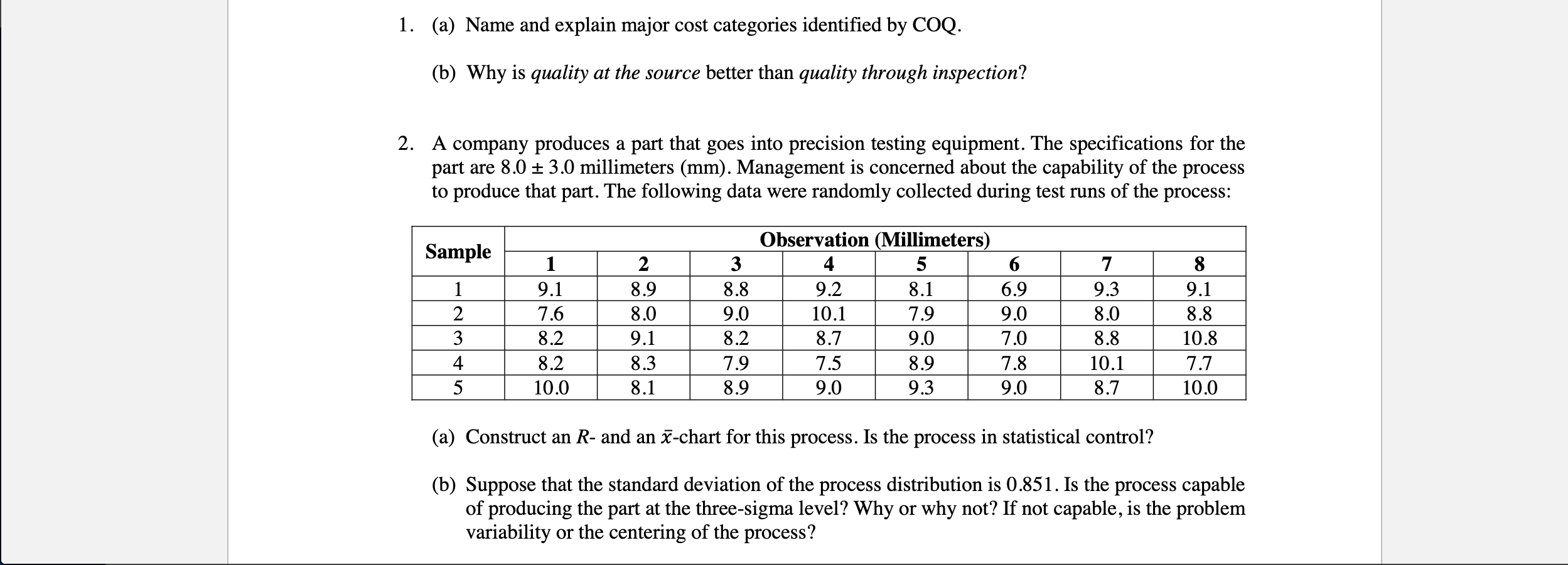 Solved (a) ﻿Name and explain major cost categories | Chegg.com