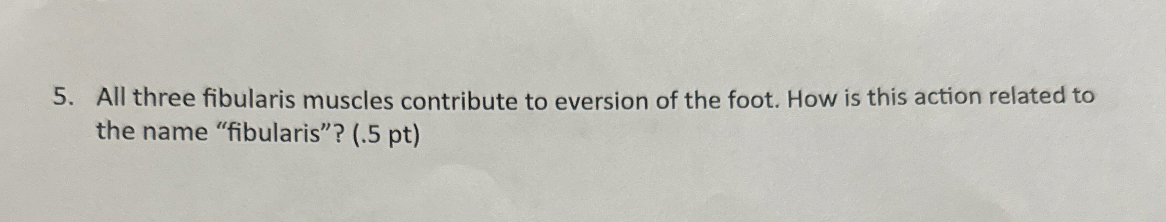 Solved All three fibularis muscles contribute to eversion of | Chegg.com