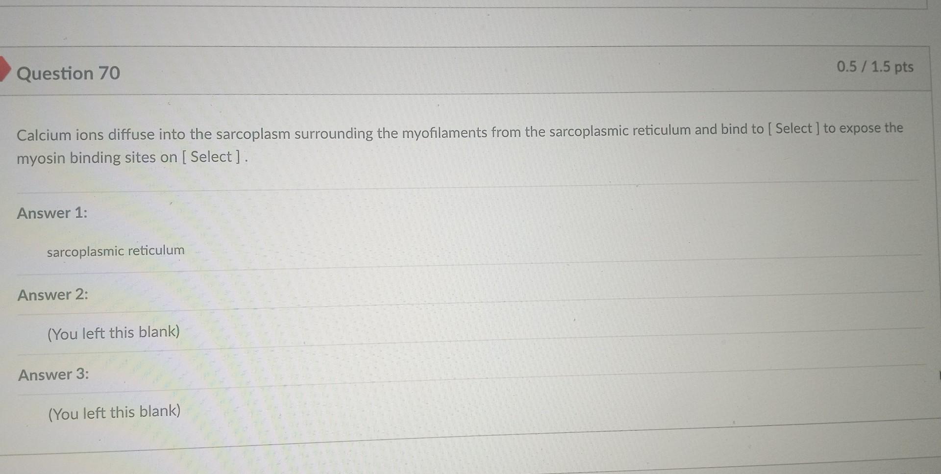 Solved Calcium ions diffuse into the sarcoplasm surrounding | Chegg.com