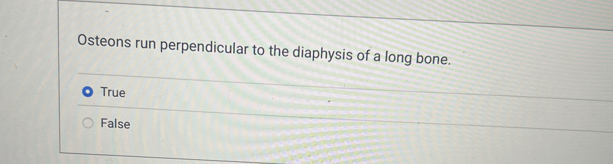 Solved Osteons run perpendicular to the diaphysis of a long | Chegg.com