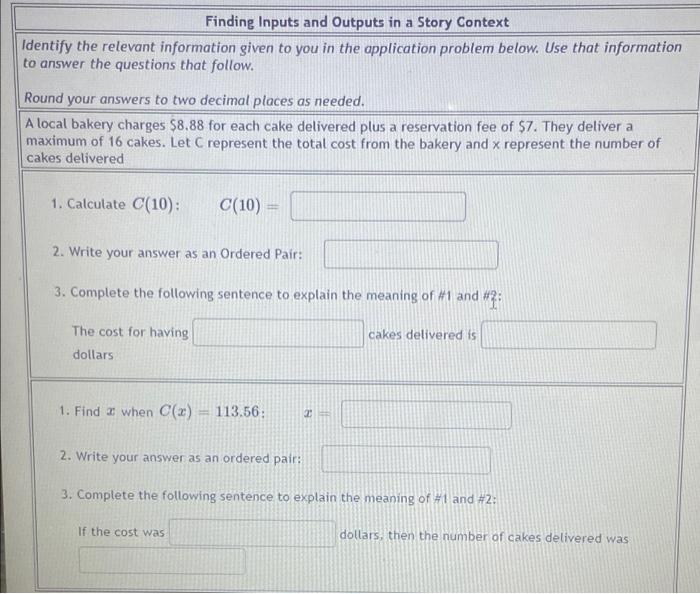 Solved Finding Inputs And Outputs In A Story Context 