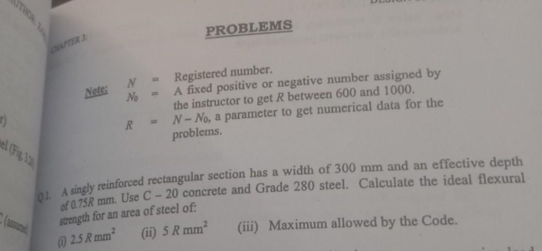 Solved problems. A singly reinforced rectangular section has | Chegg.com