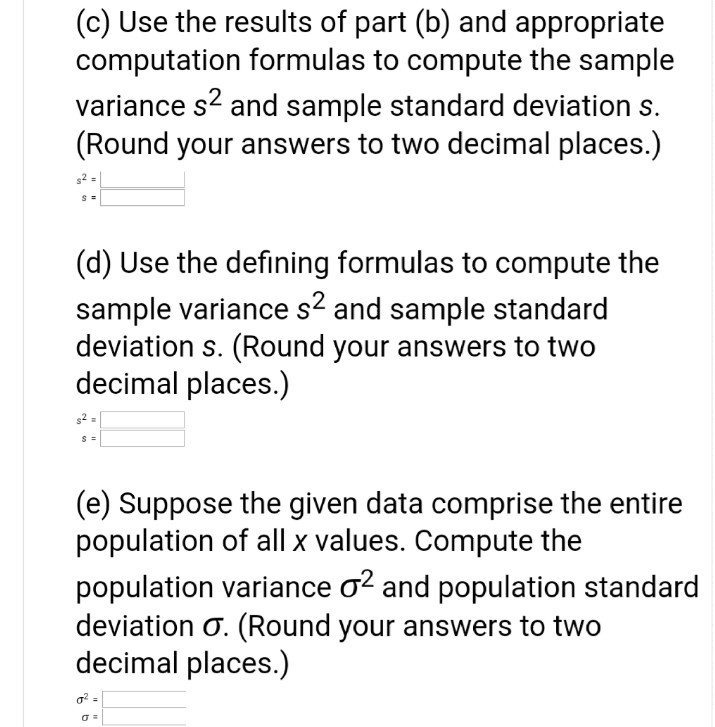 Solved C Use The Results Of Part B And Appropriate 
