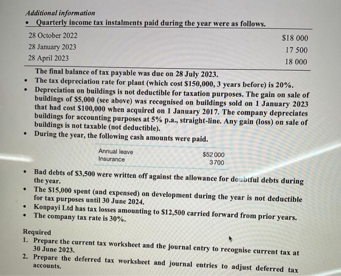 Solved Current and deferred tax Note: Entertainment expenses | Chegg.com