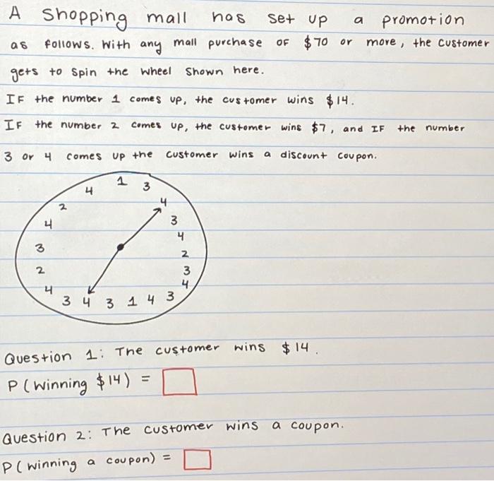 Solved A Shopping mall has as follows. With any mall | Chegg.com