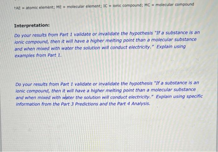 Solved Interpretation: Do your results from Part 1 validate | Chegg.com