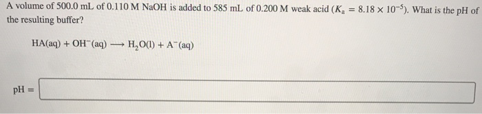 Solved A 1.46 L buffer solution consists of 0.196 M butanoic | Chegg.com