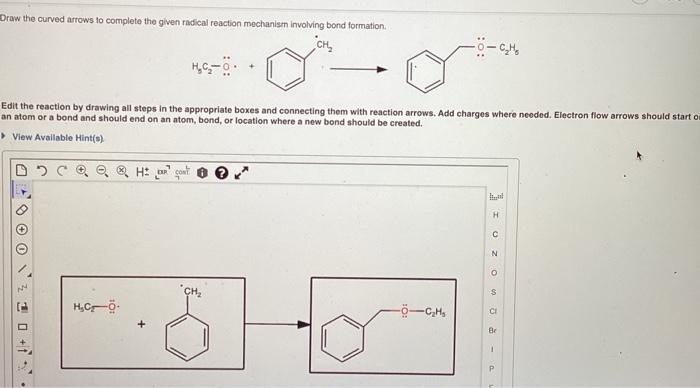 Solved Draw the curved arrows to complote the given radical | Chegg.com